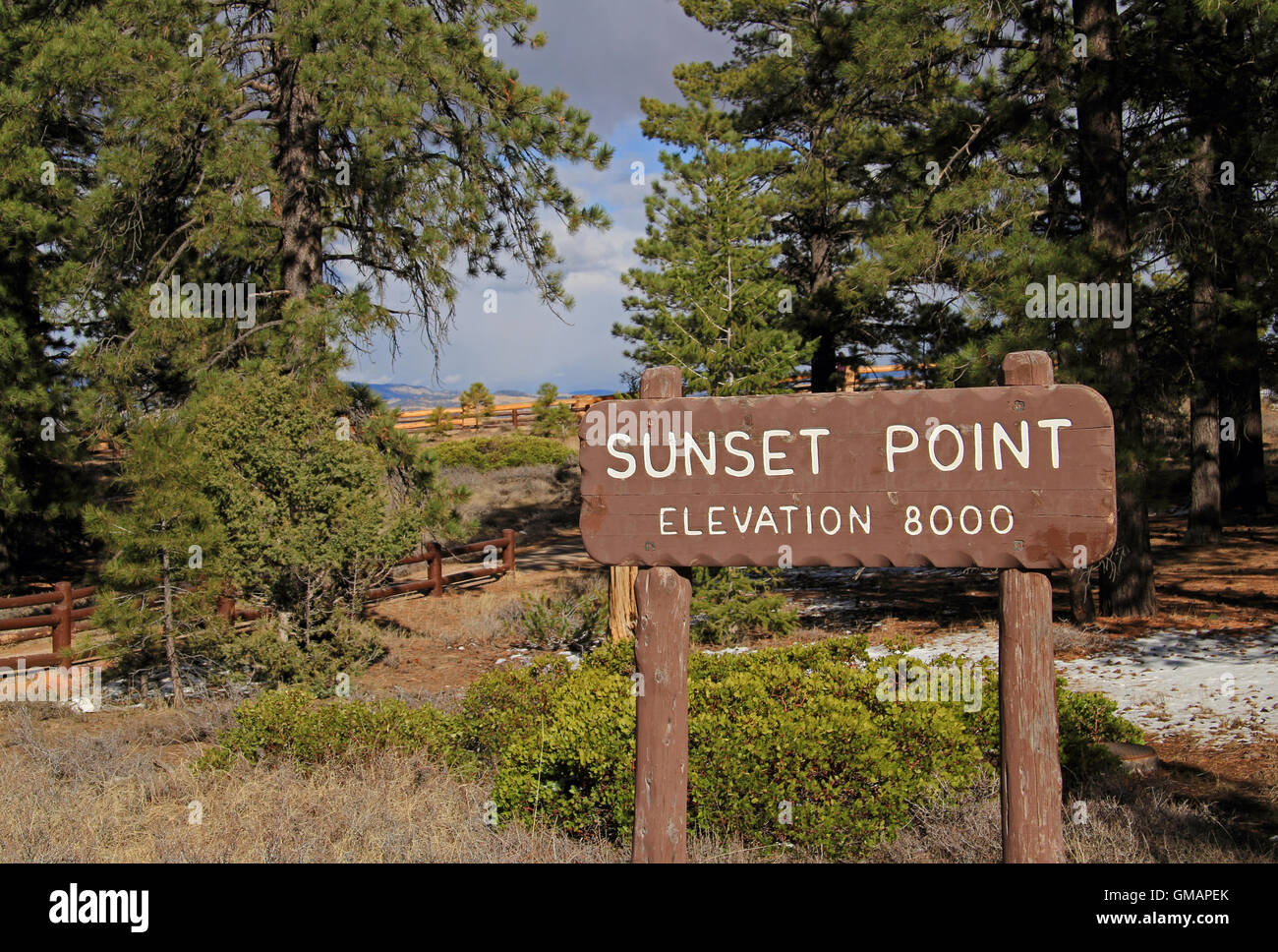 Sign for bryce canyon national park hi-res stock photography and images ...