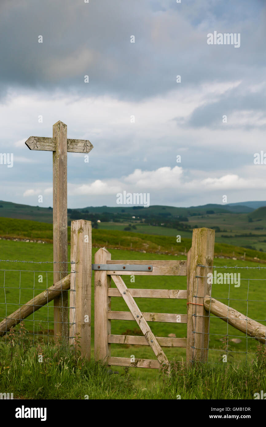 A gateway leading onto farm land being part of a public right of way ...