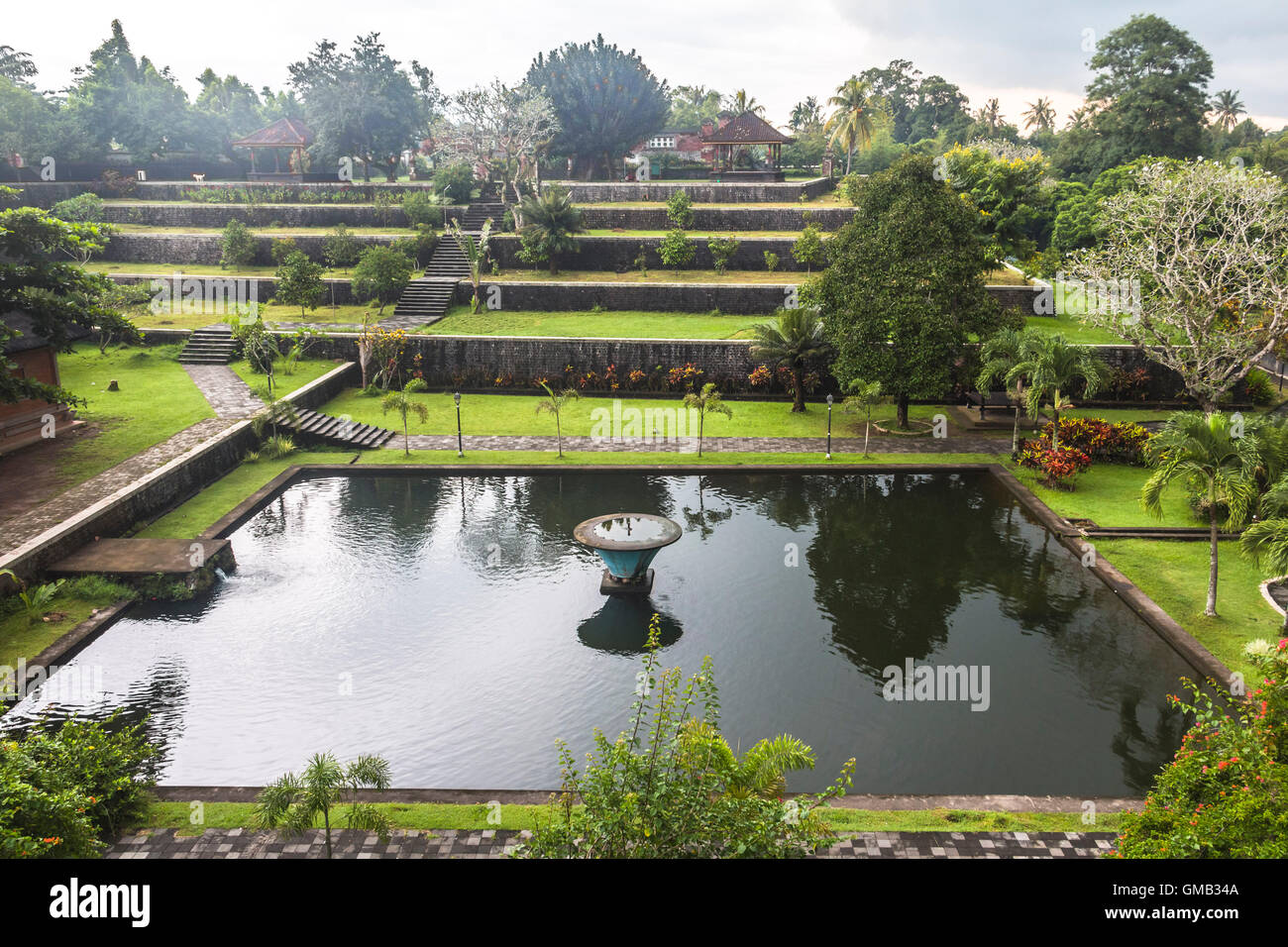 Water pool in temple on Lombok Stock Photo - Alamy