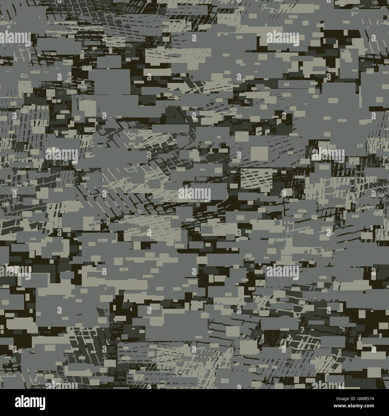 Camouflage urban disruptive block khaki seamless pattern Stock Vector ...
