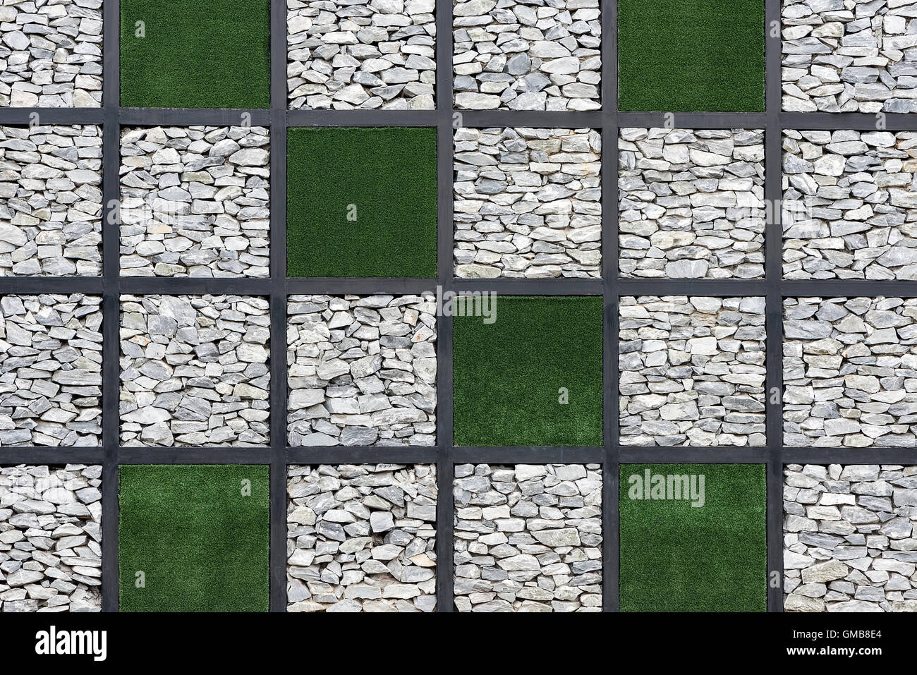 Texture of stone wall design with square pattern for background Stock ...