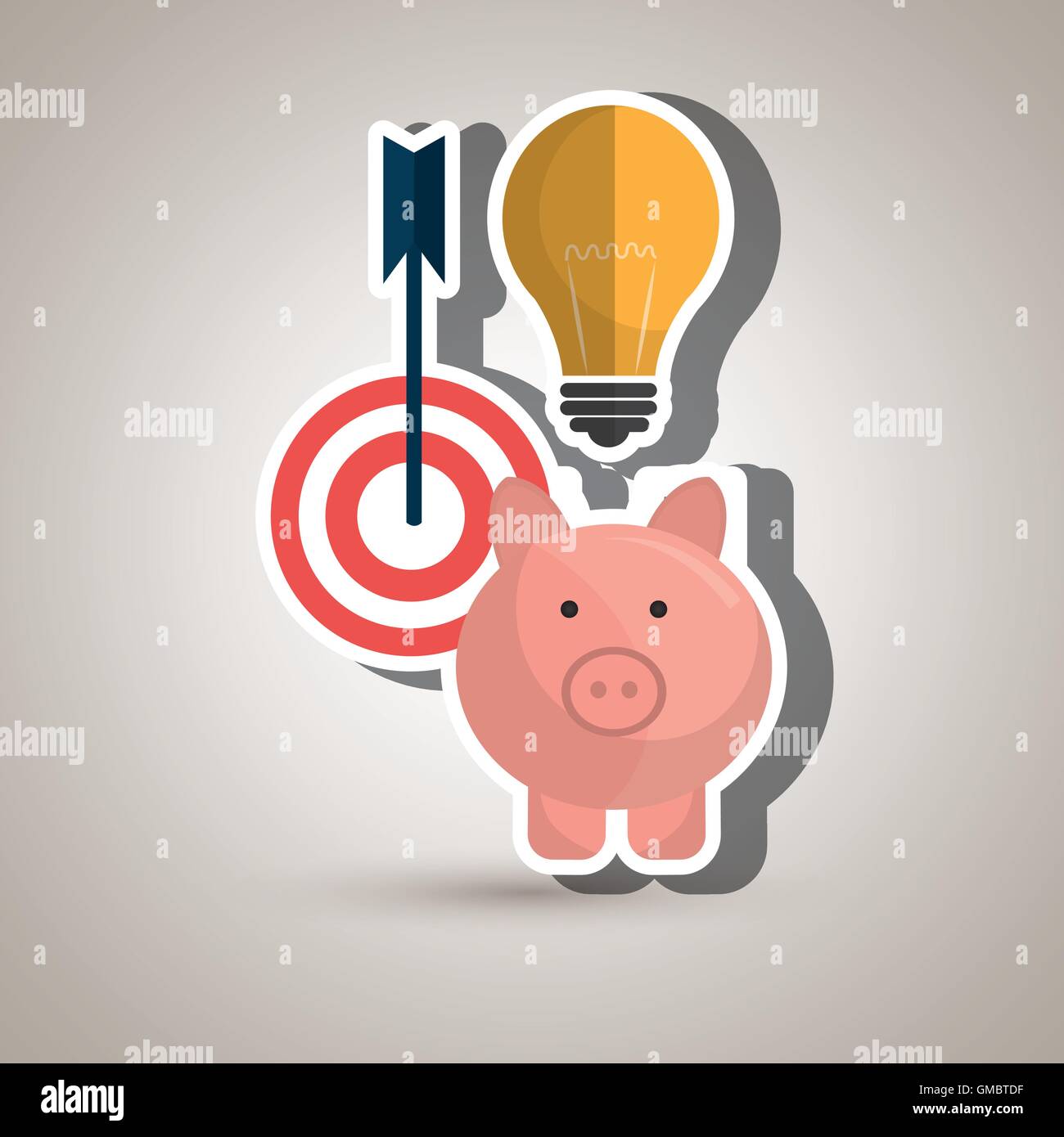 target money piggy cash Stock Vector Image & Art - Alamy