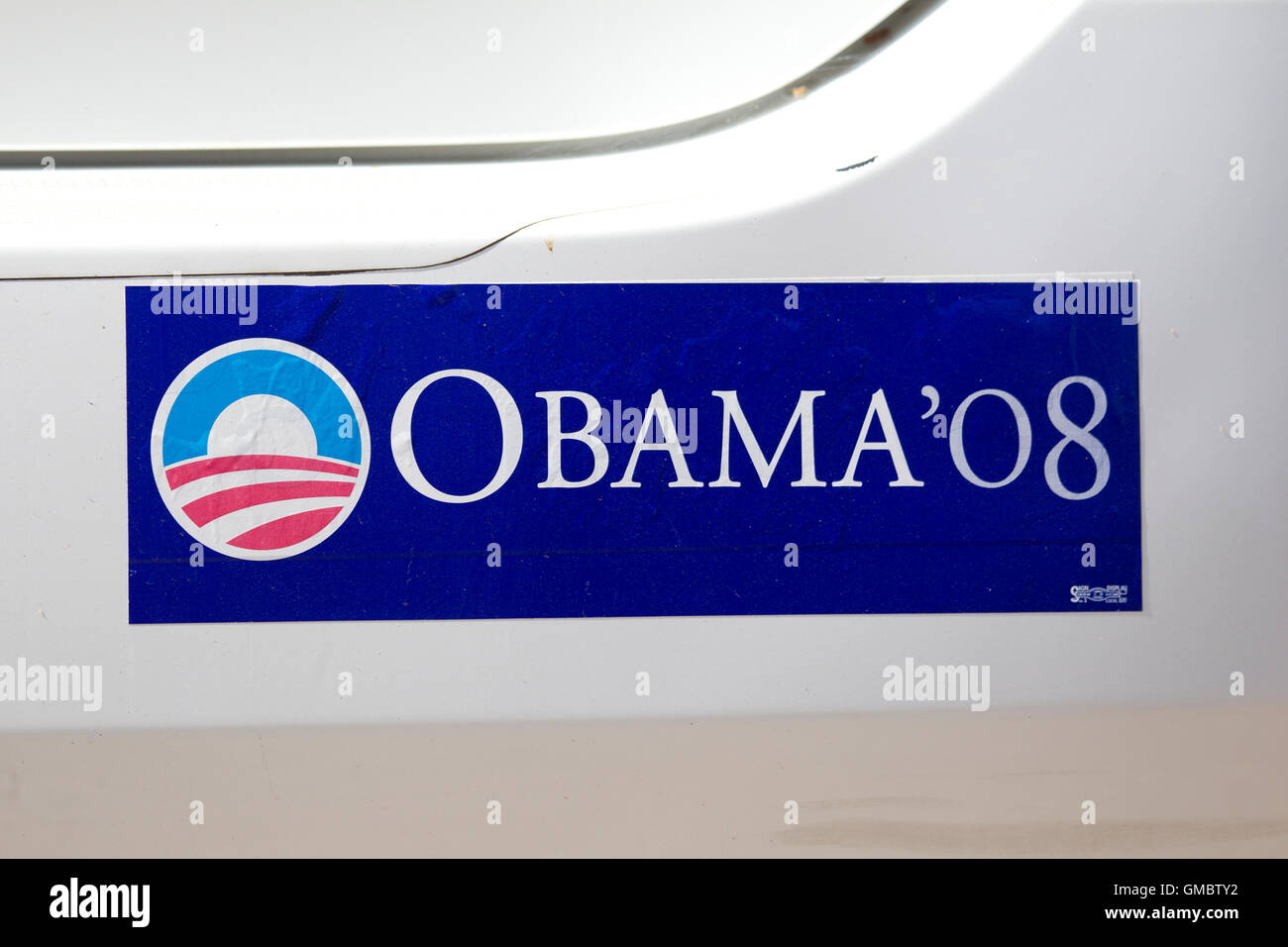 Obama 2008 Bumper Sticker Stock Photo - Alamy