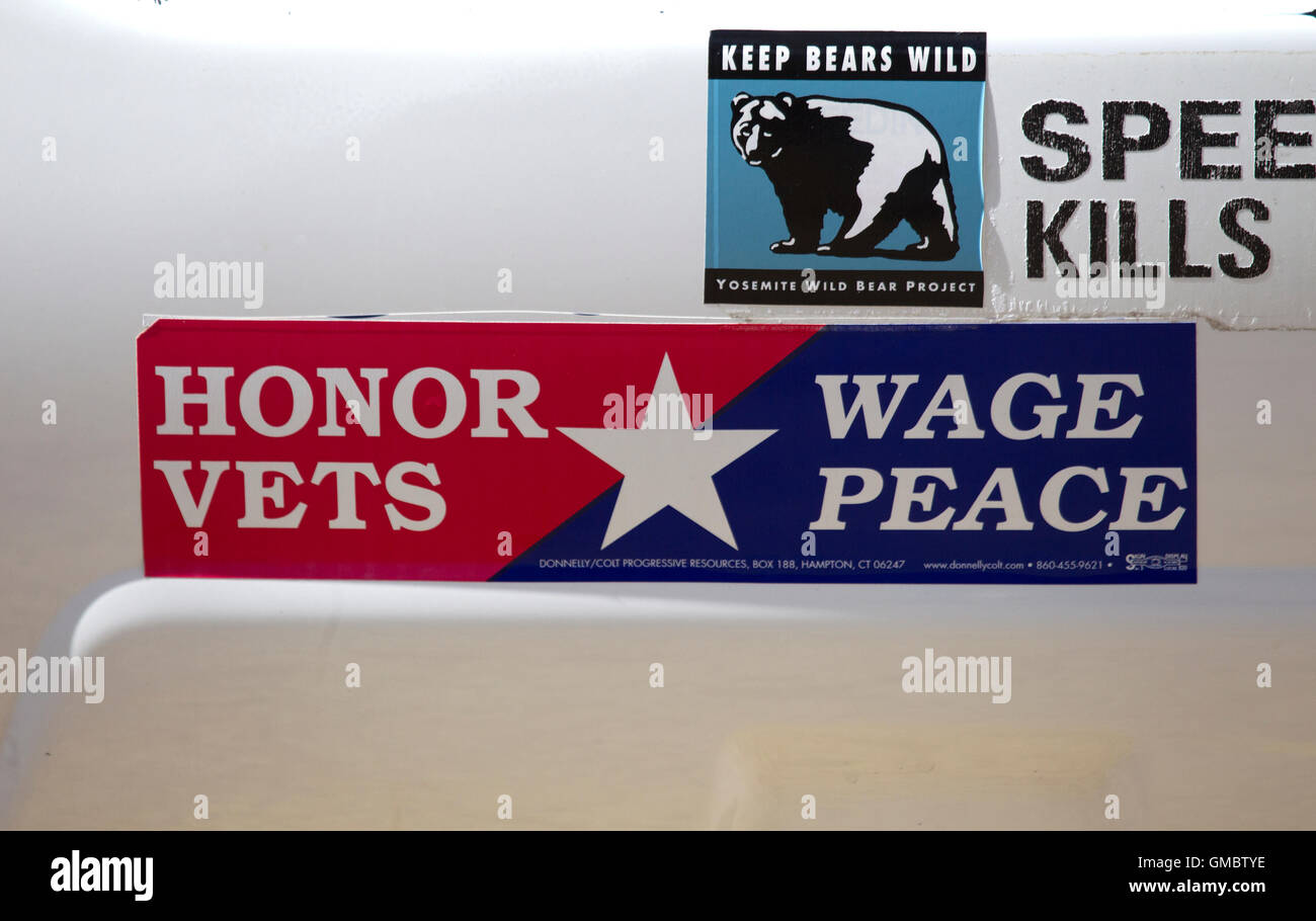 War bumper sticker hi-res stock photography and images - Alamy