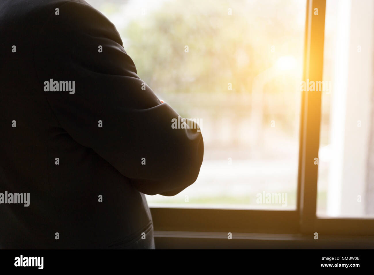 Looking out of office window hi-res stock photography and images - Alamy