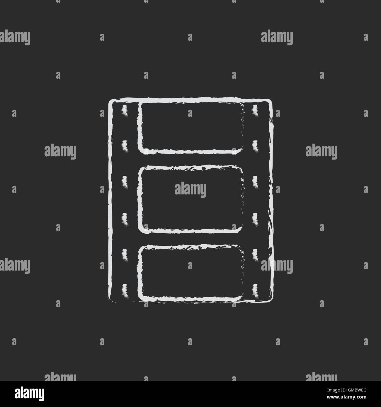 Negative icon drawn in chalk Stock Vector Image & Art - Alamy