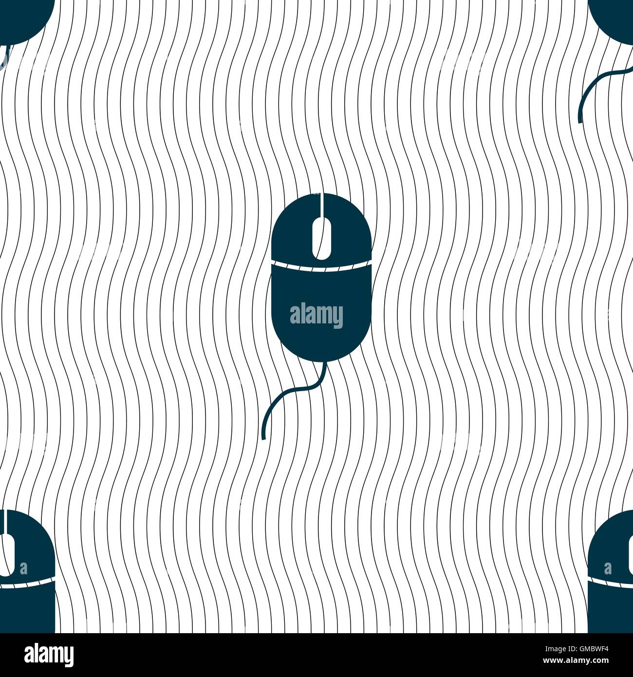 Computer mouse sign icon. Optical with wheel symbol. Seamless pattern ...