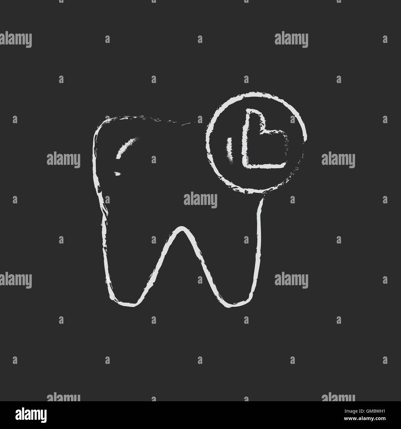 Tooth icon in flat Stock Vector Images - Alamy