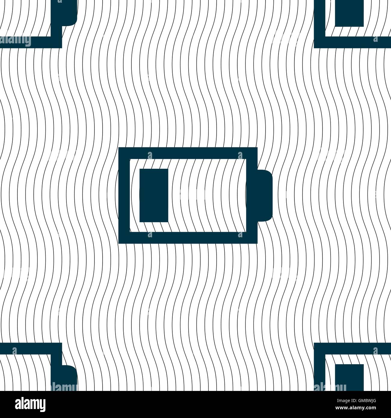 Battery low level sign icon. Electricity symbol. Seamless pattern with ...