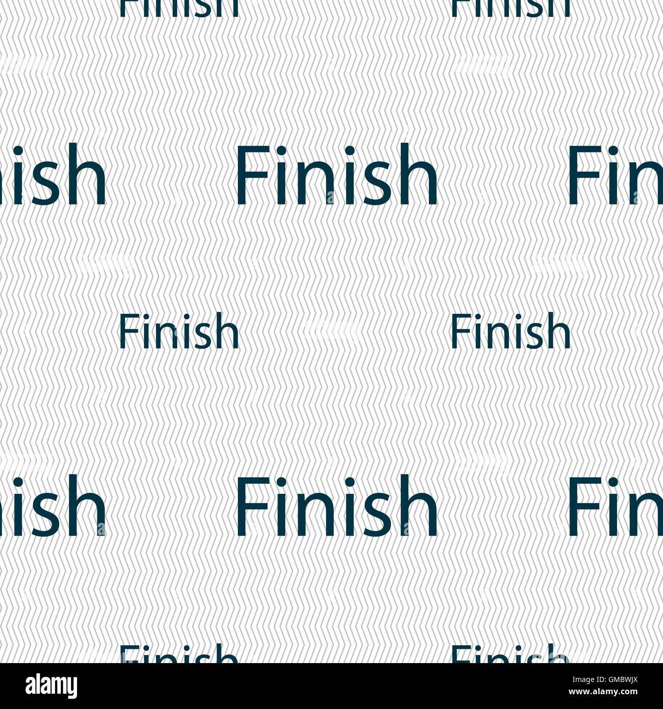 End finish Stock Vector Images - Alamy