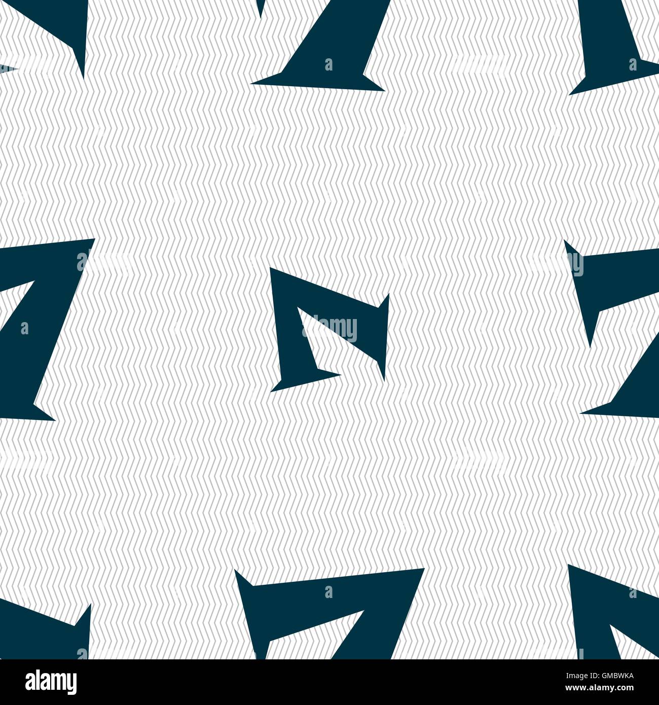 number seven icon sign. Seamless abstract background with geometric ...