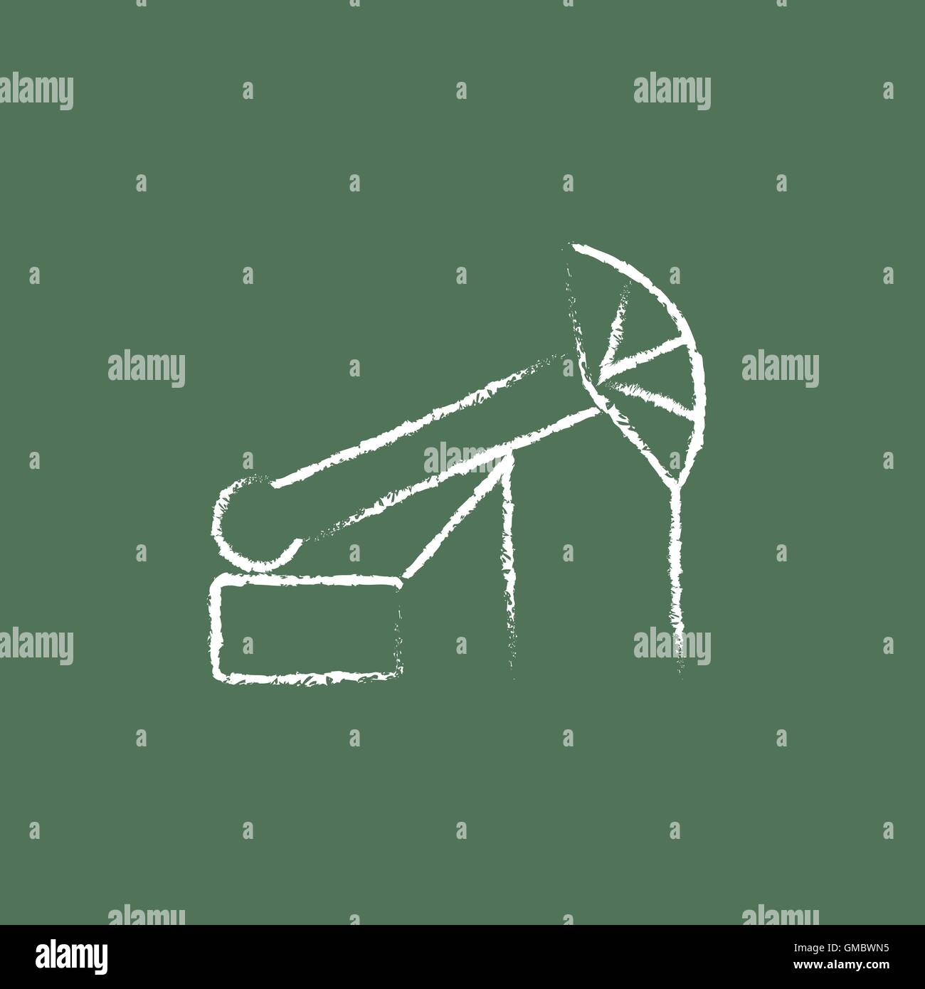 Isolated flat oil pump Stock Vector Images - Alamy