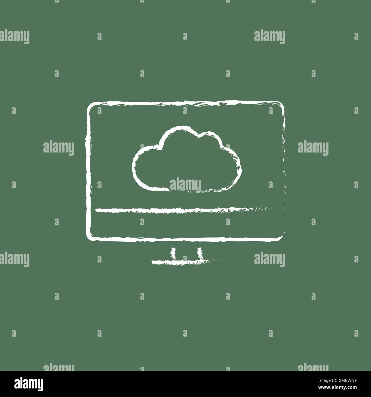 Monitor draw illustration Stock Vector Images - Alamy