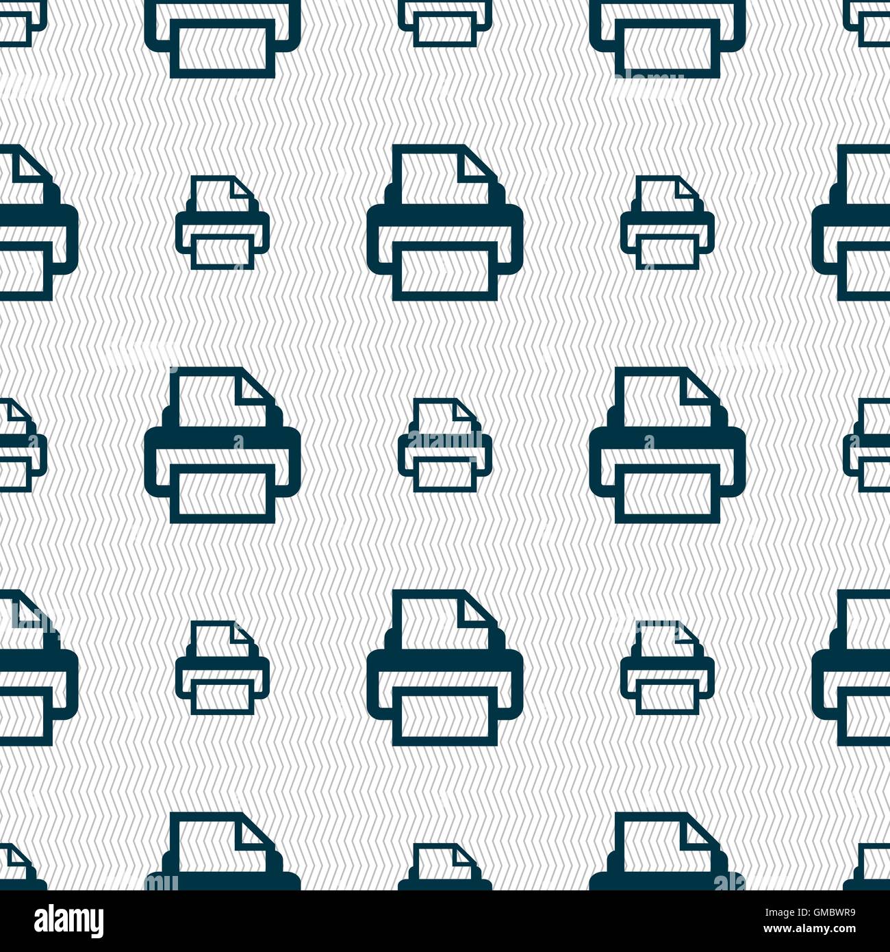 number six icon sign. Seamless abstract background with geometric ...