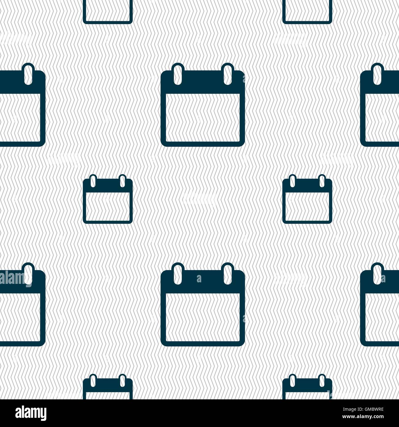 Calendar sign icon. days month symbol. Date button. Seamless pattern ...