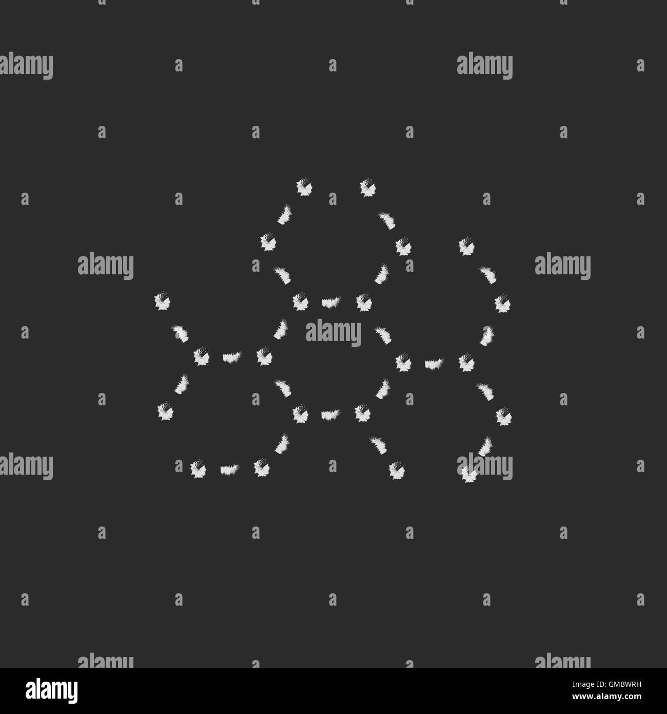 Molecule icon drawn in chalk Stock Vector Image & Art - Alamy