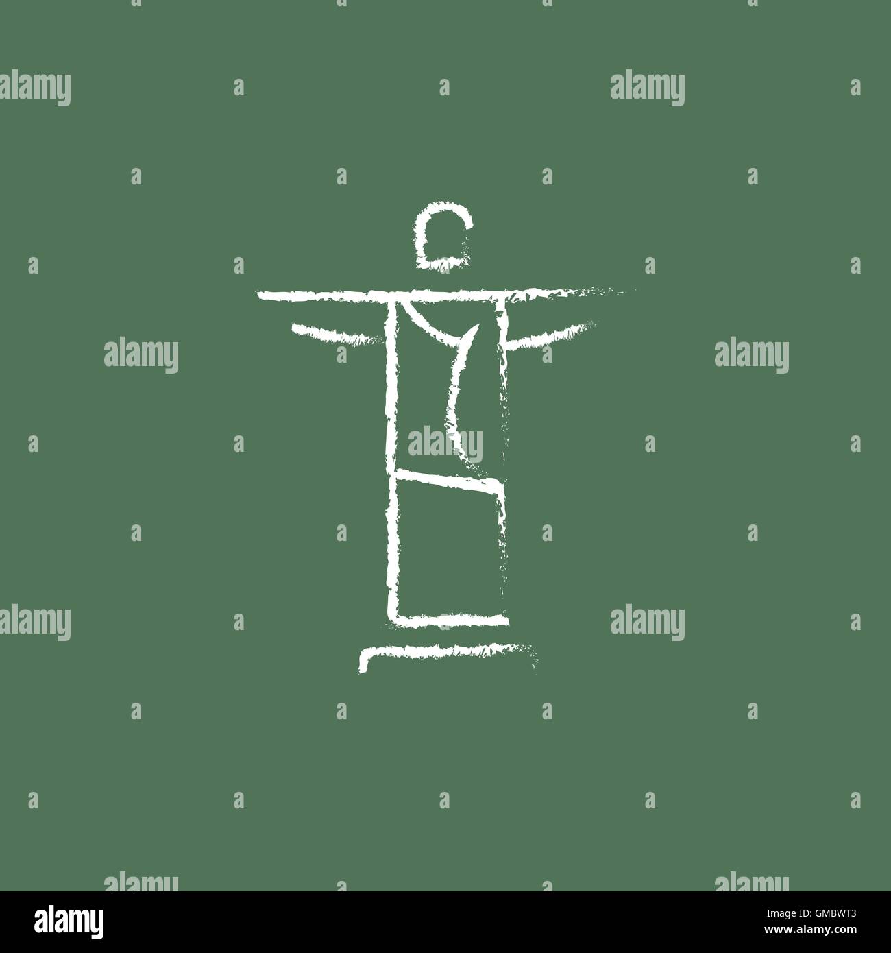 Christ the Redeemer icon drawn in chalk Stock Vector Image & Art - Alamy