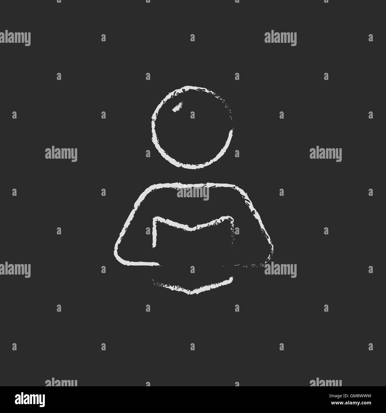 Black man reading text Stock Vector Images - Alamy