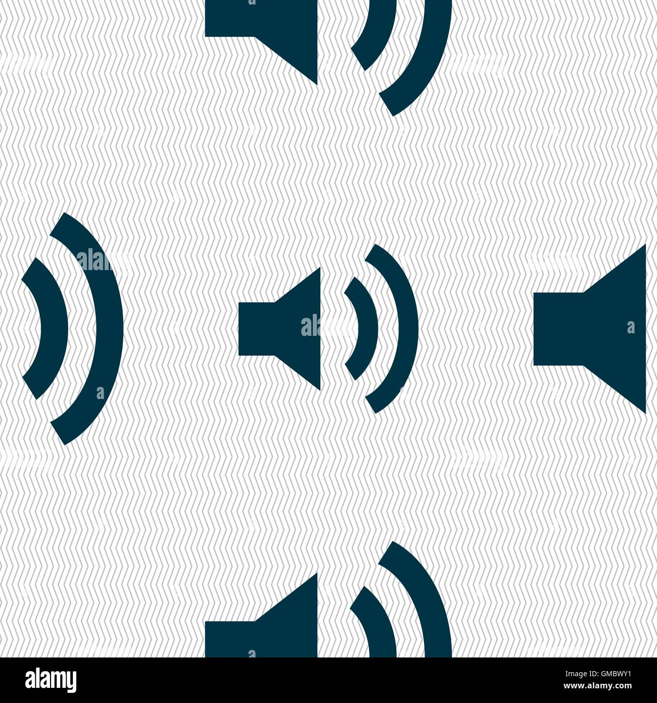 Speaker volume sign icon. Sound symbol. Seamless abstract background ...