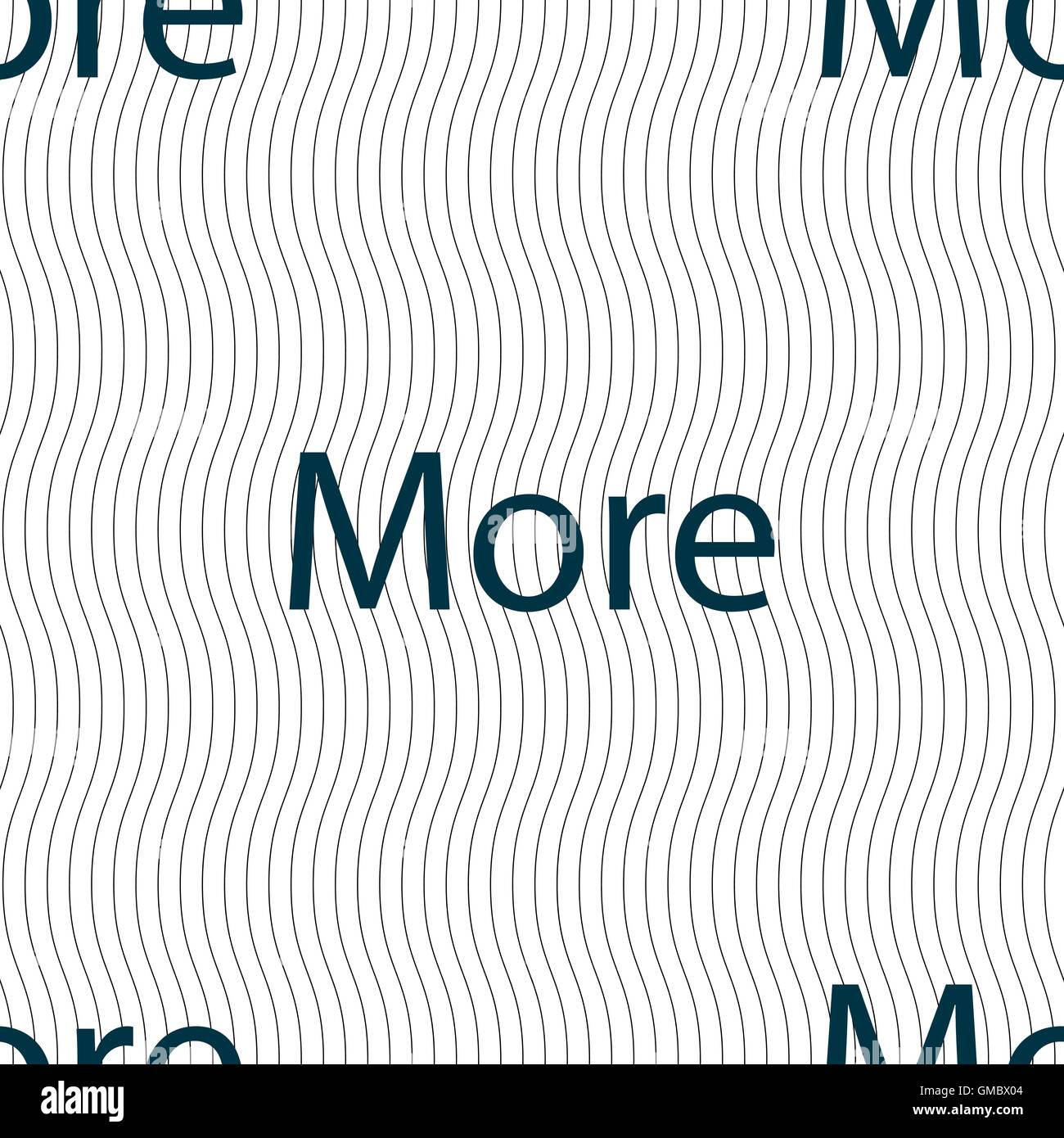 More sign icon. Details symbol. Website navigation. Seamless pattern ...