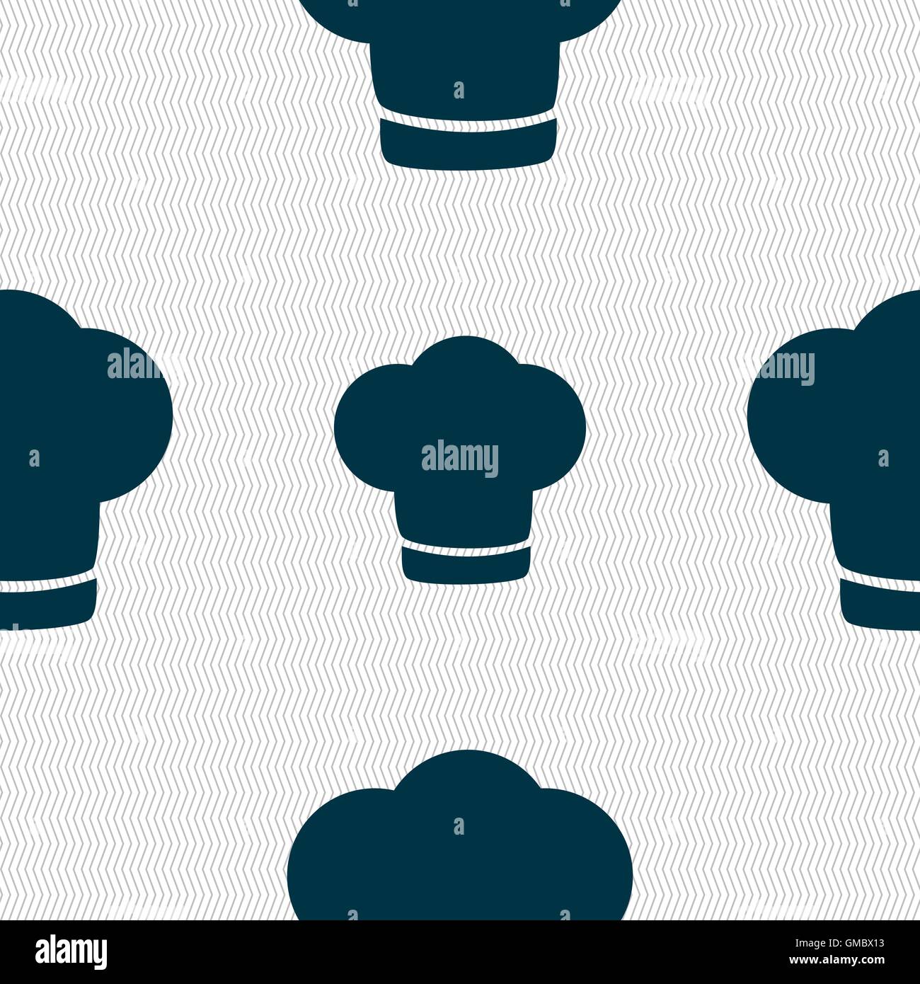 Chef hat sign icon. Cooking symbol. Cooks hat. Seamless abstract ...