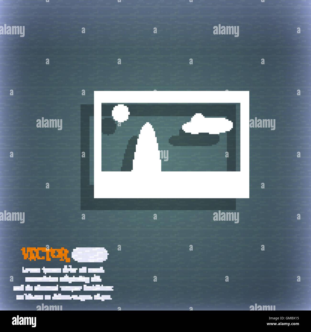 File JPG sign icon. Download image file symbol. On the blue-green ...