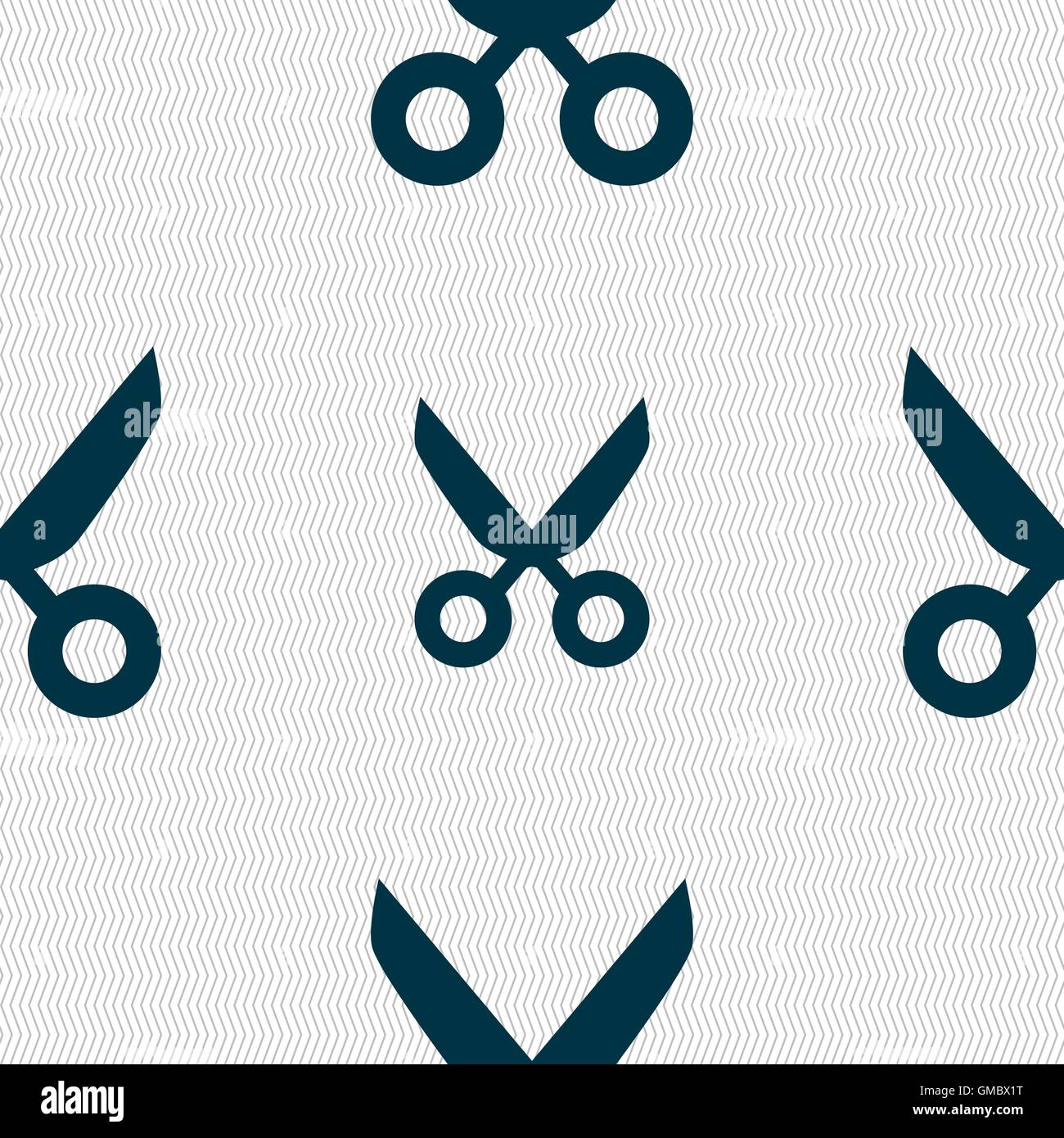 Scissors hairdresser sign icon. Tailor symbol. Seamless abstract ...