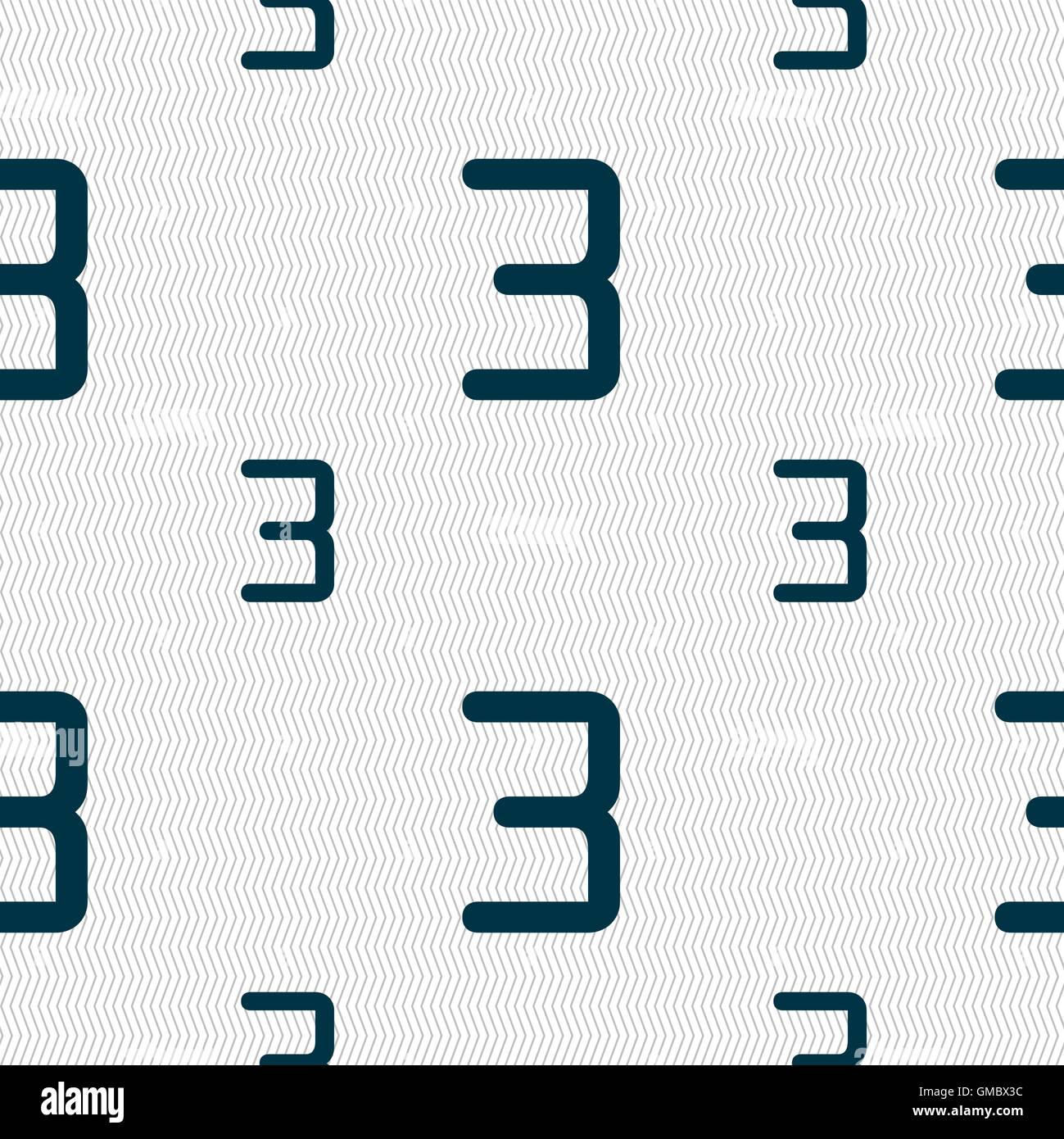 Third place award sign. Winner symbol. Step three. Seamless pattern ...