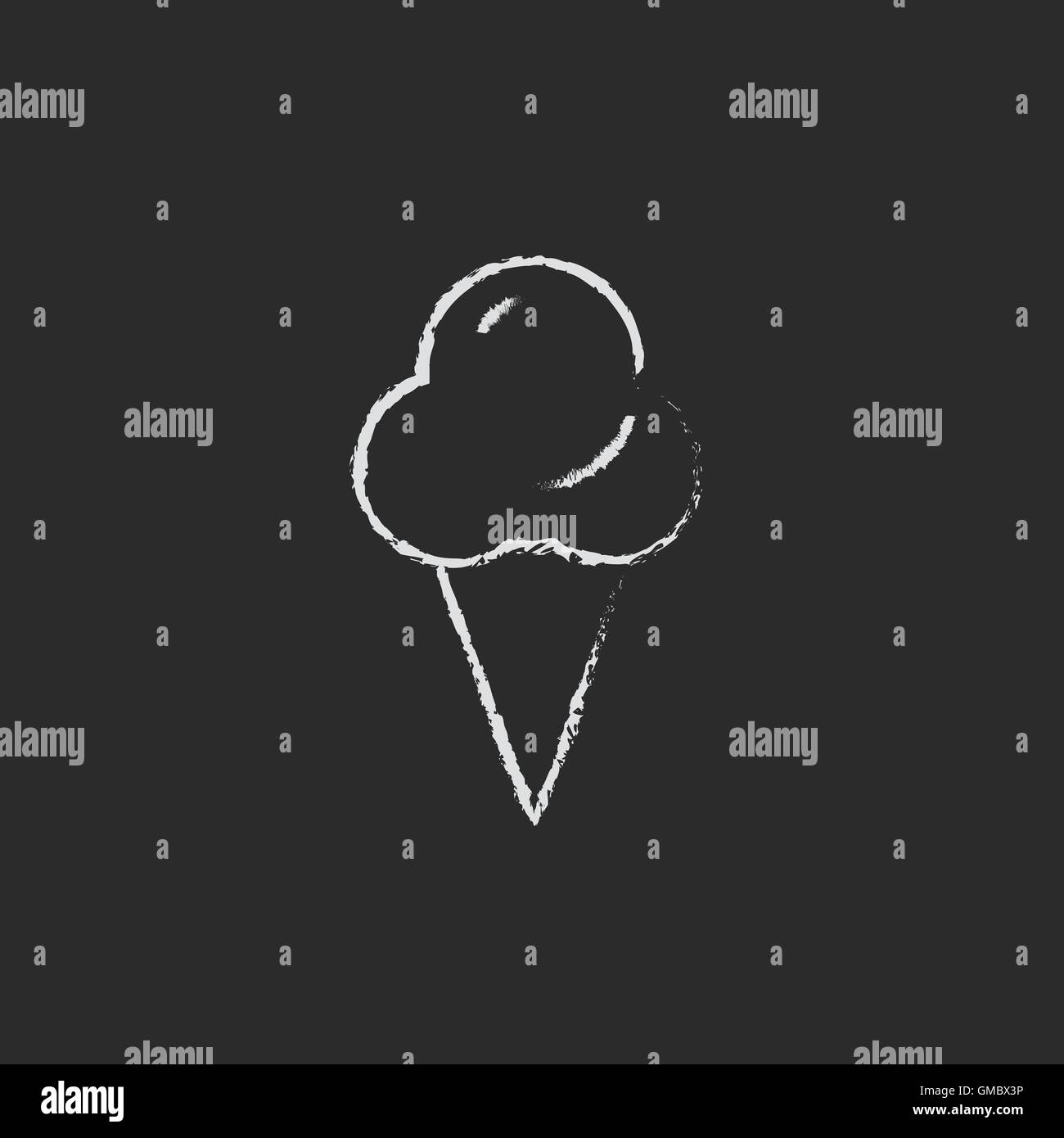 Sketch ice cream ball Black and White Stock Photos & Images - Alamy