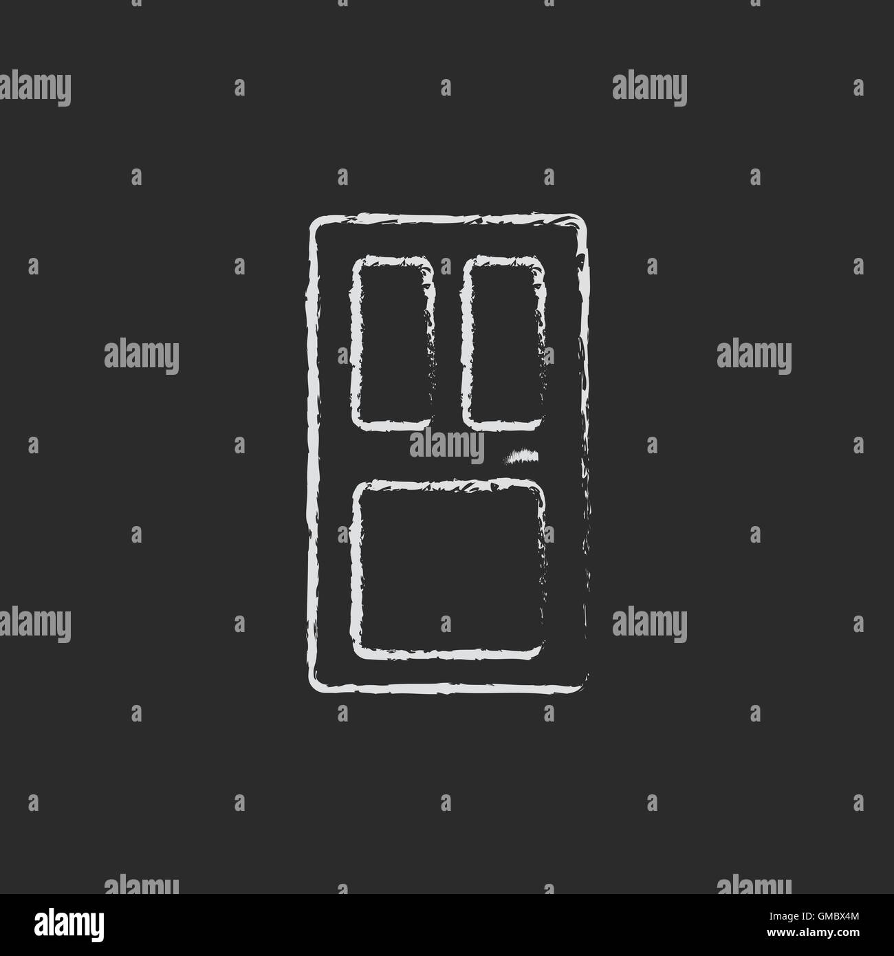 Illustration lock in front Black and White Stock Photos & Images - Alamy