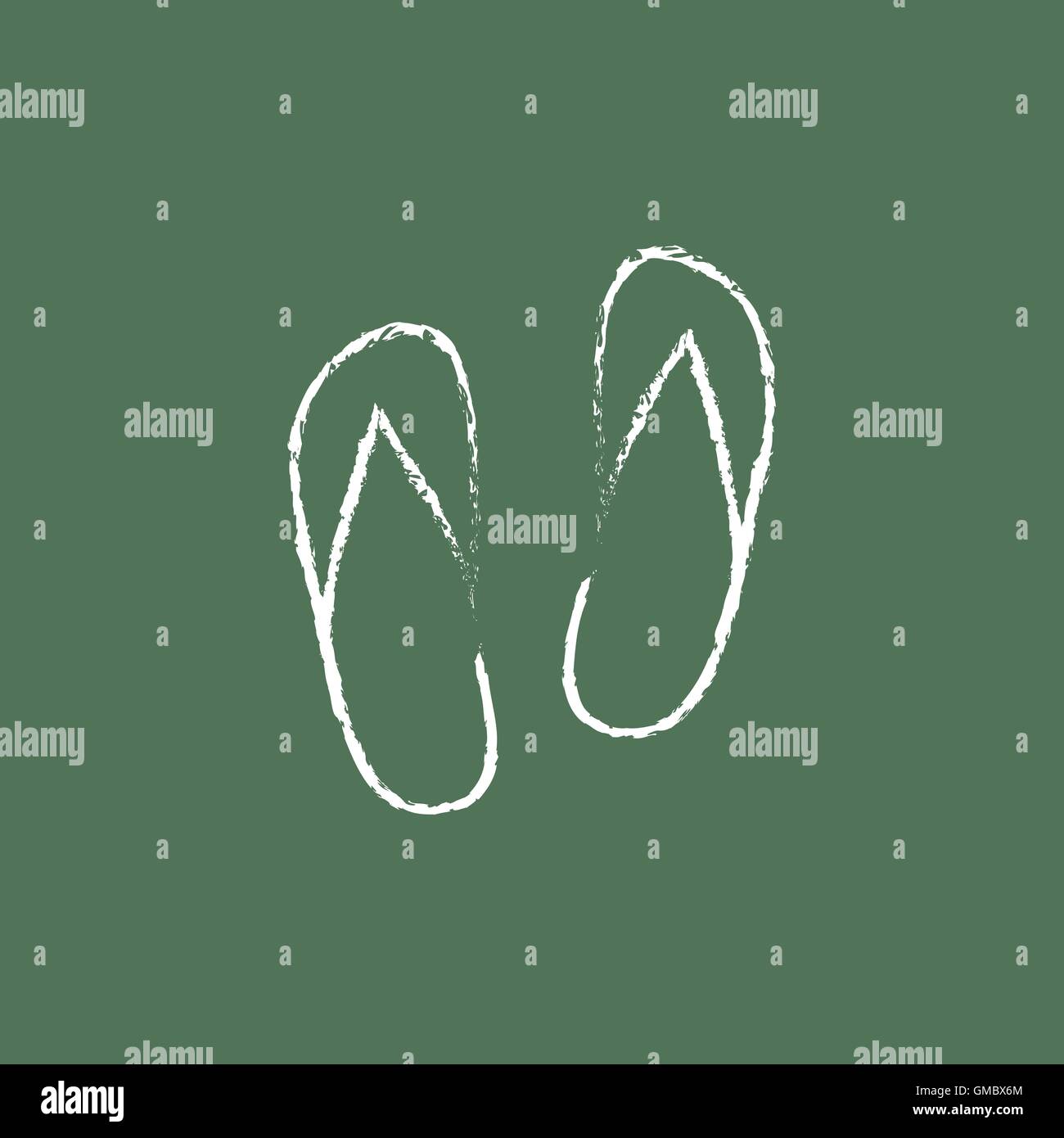 Slipper sandal icon in Stock Vector Images - Alamy