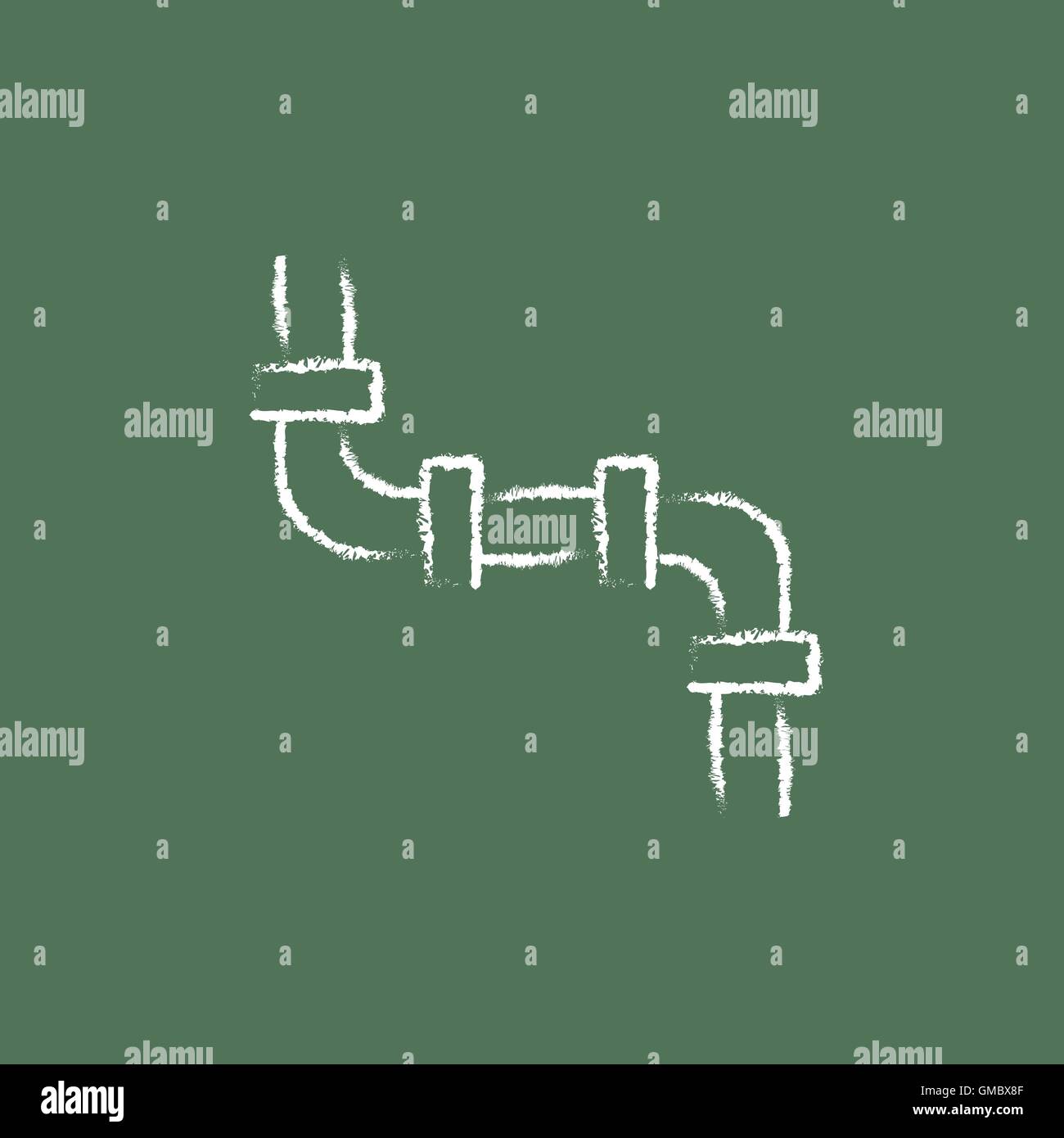 Water pipeline icon drawn in chalk Stock Vector Image & Art - Alamy