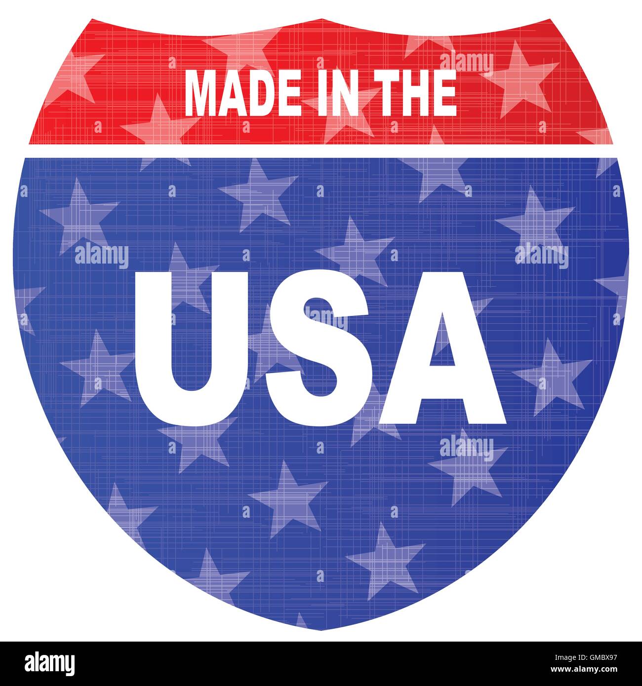 Interstate Made In The USA Sign Stock Vector Image & Art - Alamy