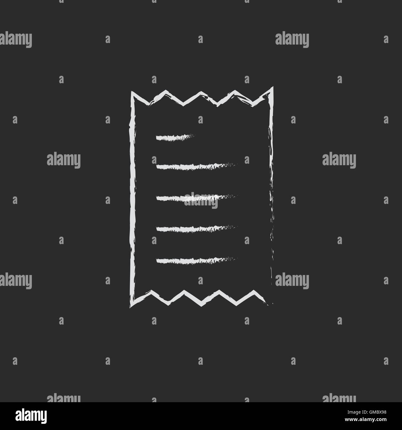 Price receipt vector Black and White Stock Photos & Images - Alamy