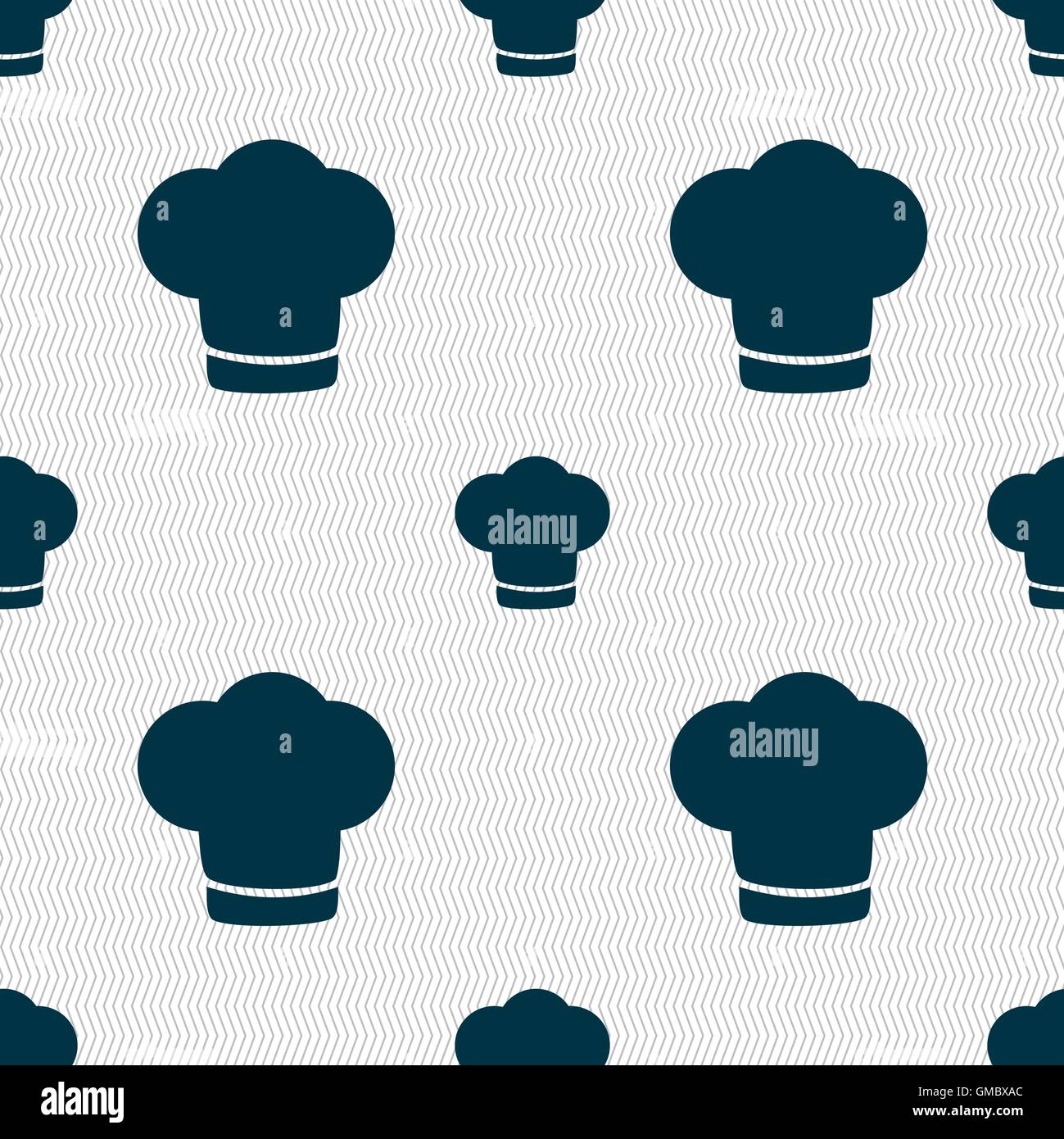 Chef hat sign icon. Cooking symbol. Cooks hat. Seamless abstract ...
