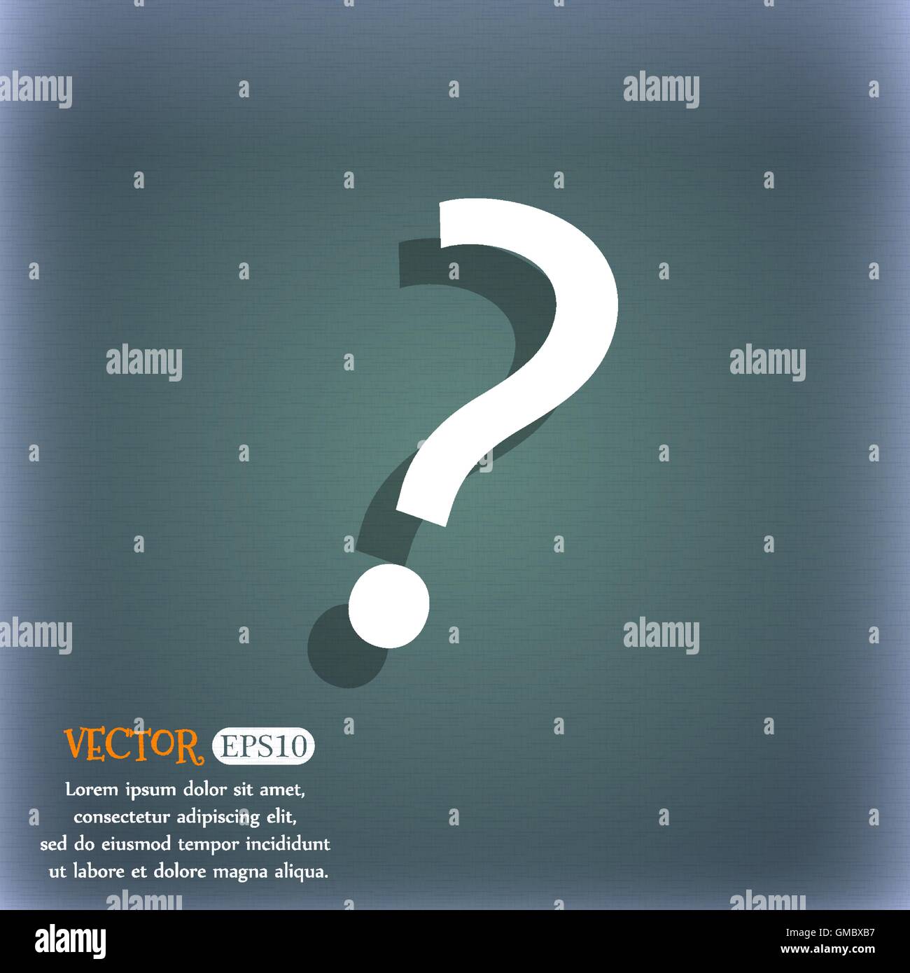Question mark flat green on Stock Vector Images - Alamy