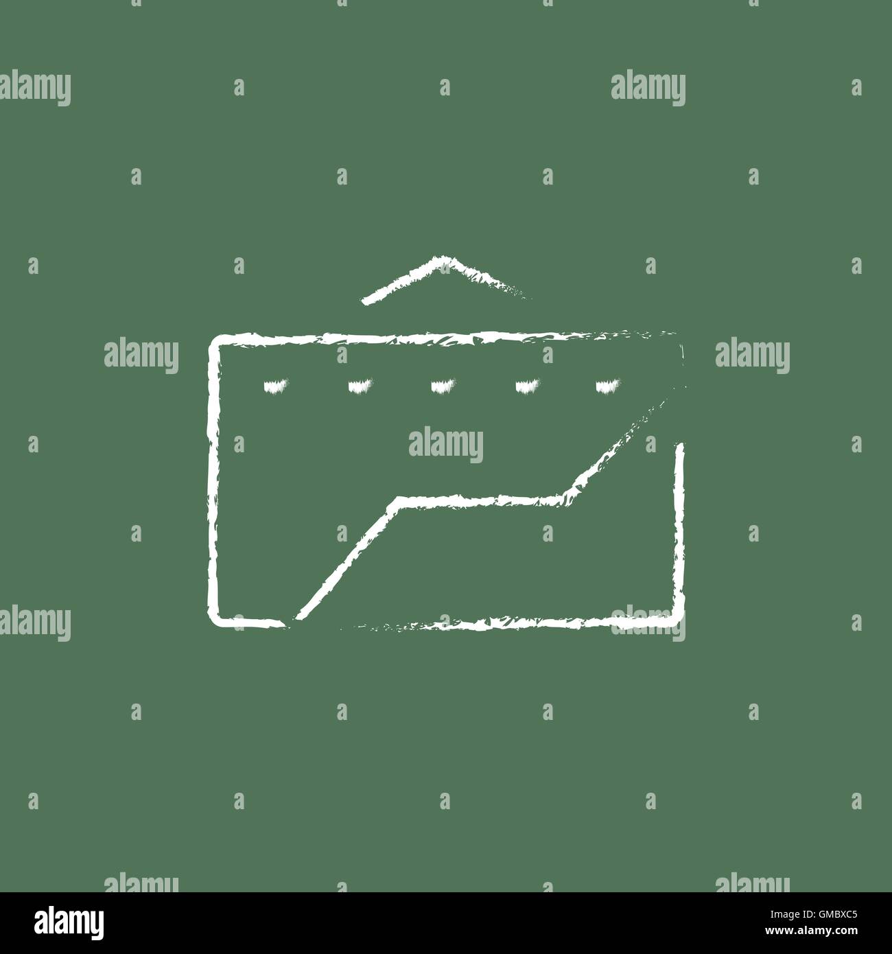 Factory icon drawn in chalk Stock Vector Image & Art - Alamy