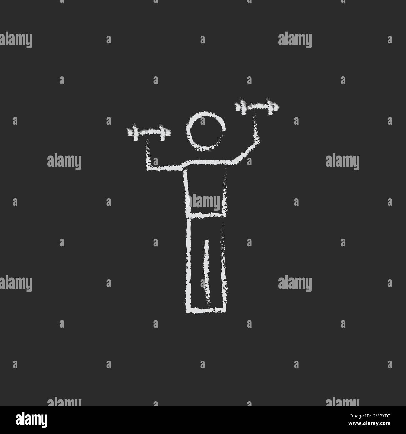 Dumbbell in strong hand Black and White Stock Photos & Images - Alamy