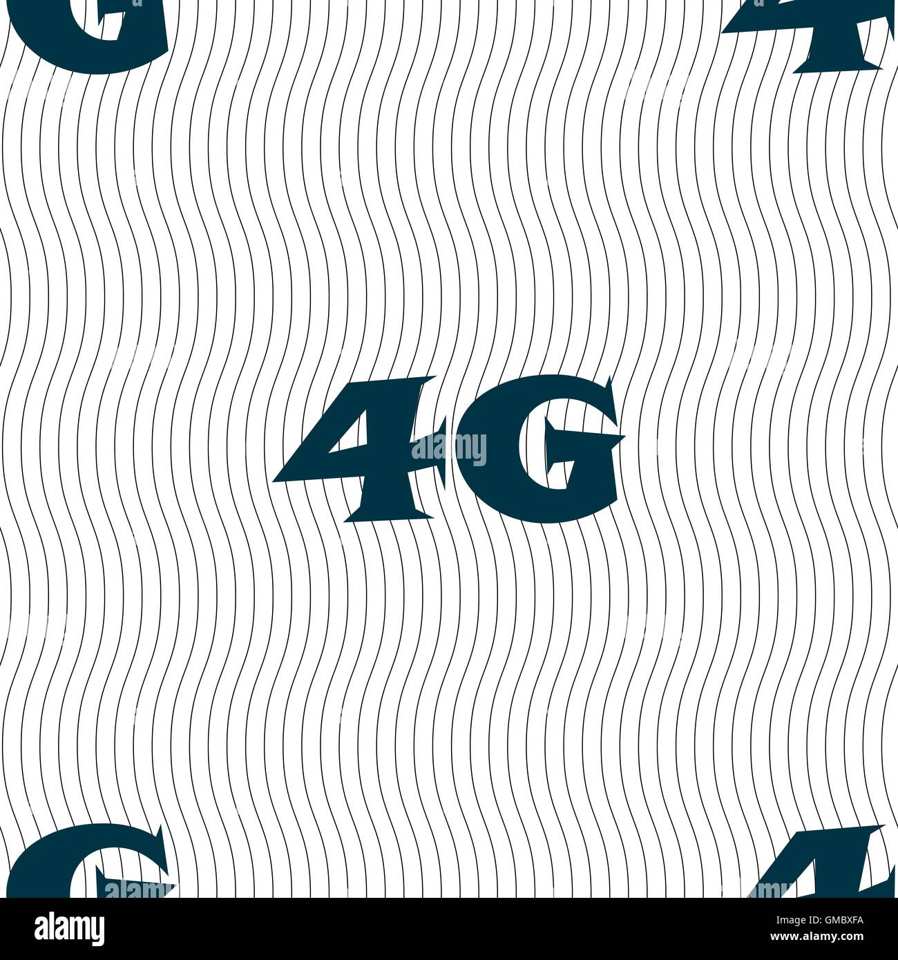 4G sign icon. Mobile telecommunications technology symbol. Seamless ...