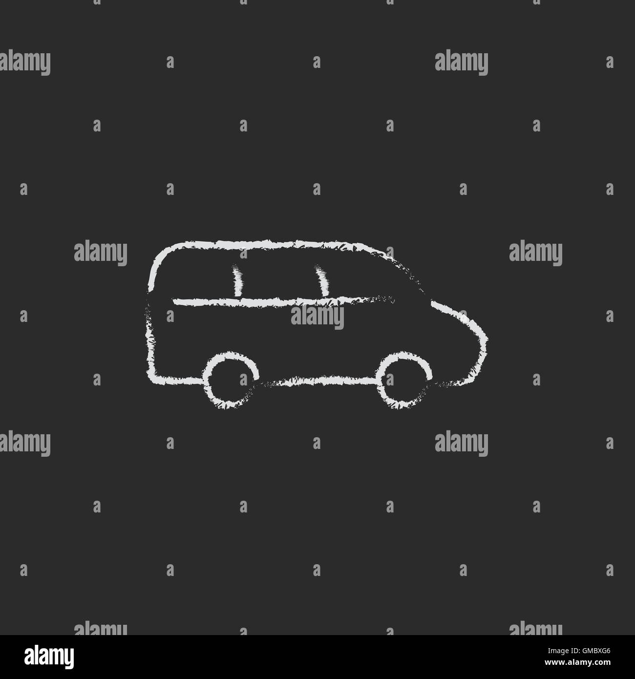 Van icon drawn in chalk Stock Vector Image & Art - Alamy