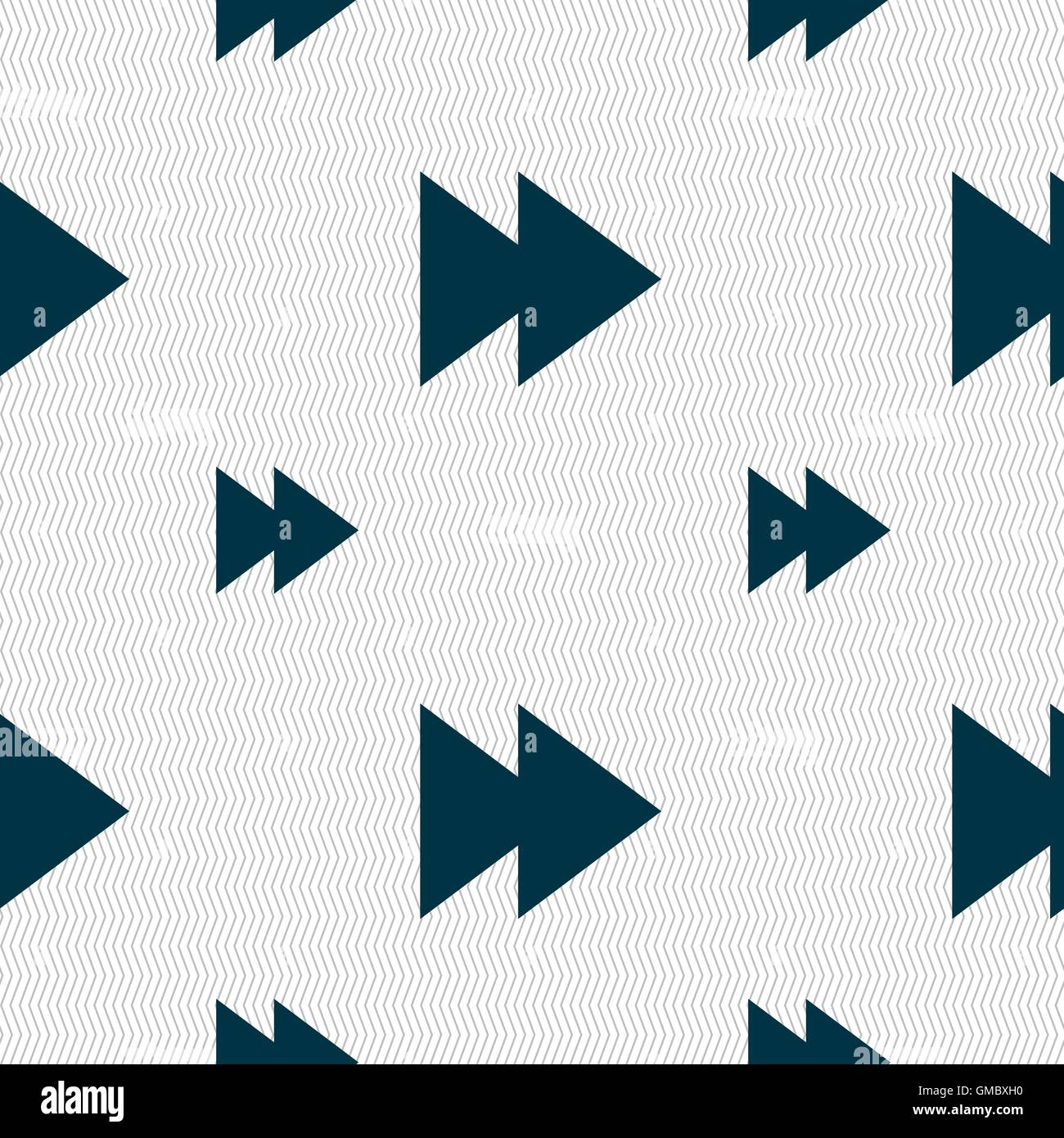 multimedia sign icon. Player navigation symbol. Seamless pattern with ...