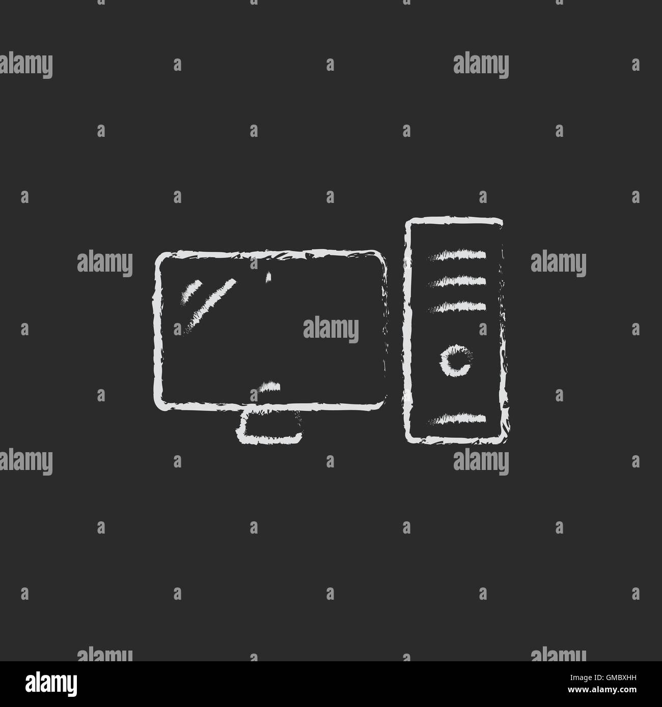 System monitor image Stock Vector Images - Alamy