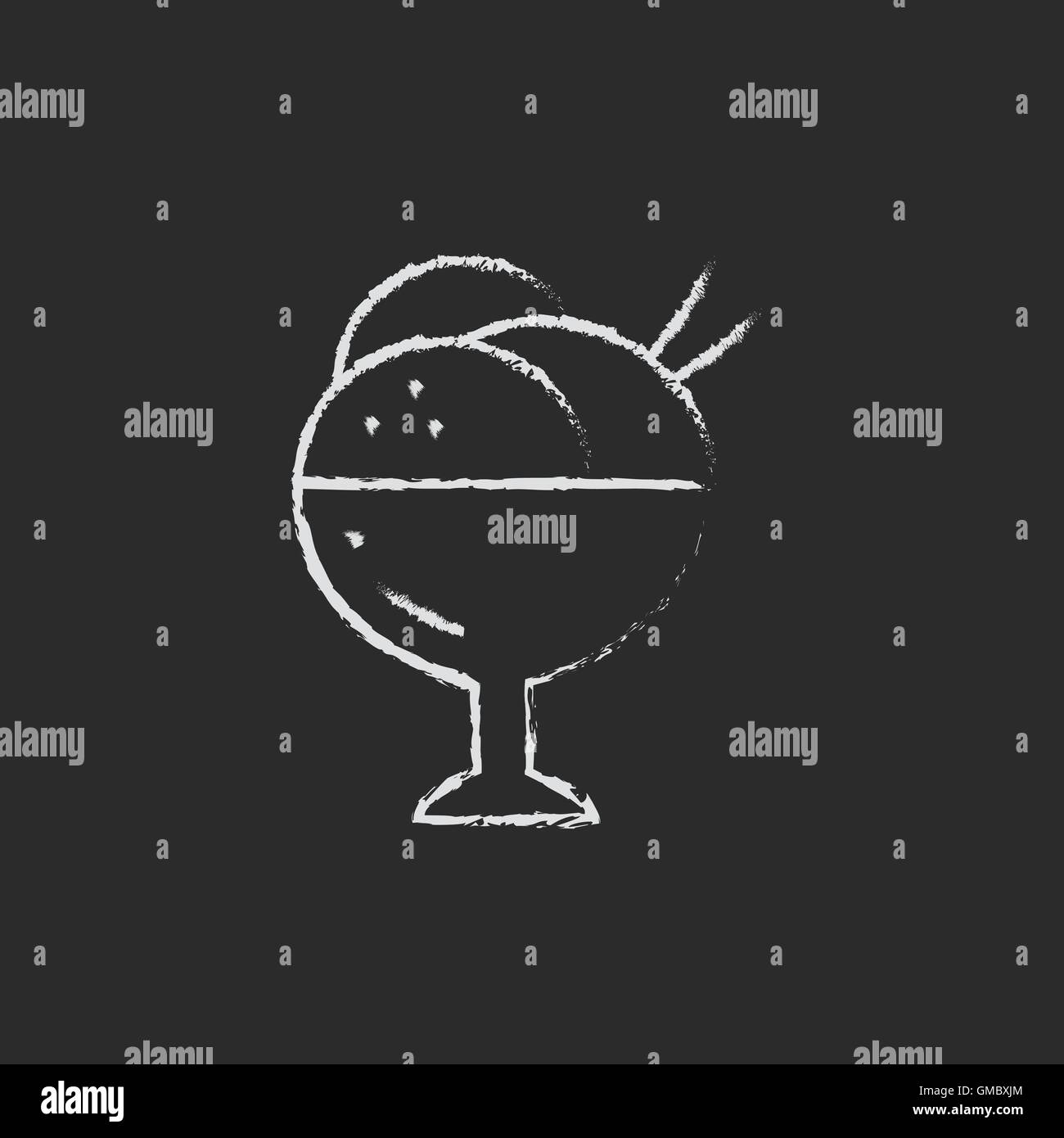 White ice cream decorated Stock Vector Images - Alamy