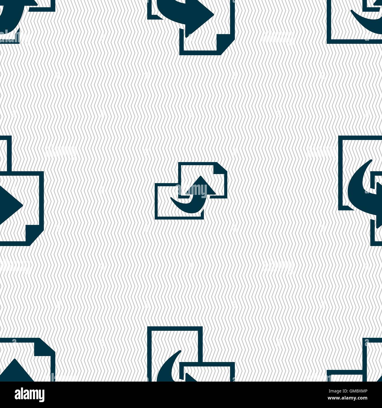 Copy File Sign Icon Duplicate Document Symbol Seamless Abstract Background With Geometric