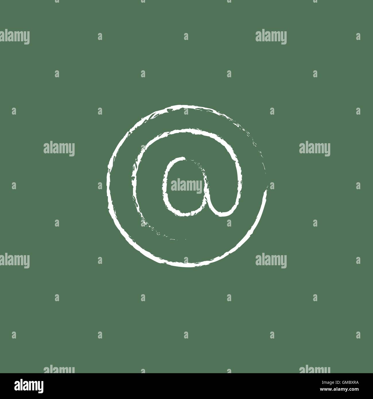 E-mail icon drawn in chalk Stock Vector Image & Art - Alamy