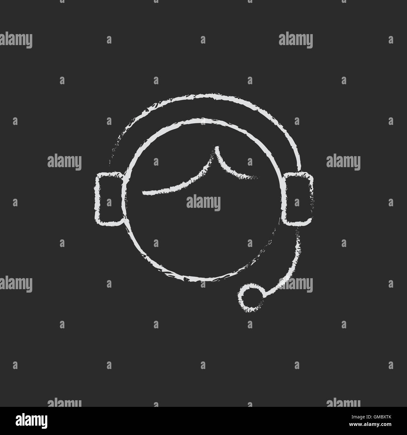 Customer service icon drawn hi-res stock photography and images - Alamy