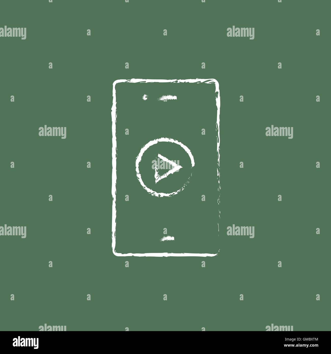 Smartphone icon drawn in chalk Stock Vector Image & Art - Alamy