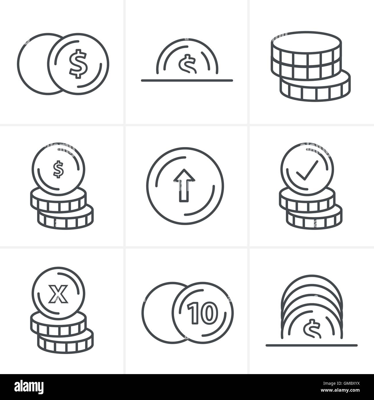 Credit line vector icons hi-res stock photography and images - Alamy