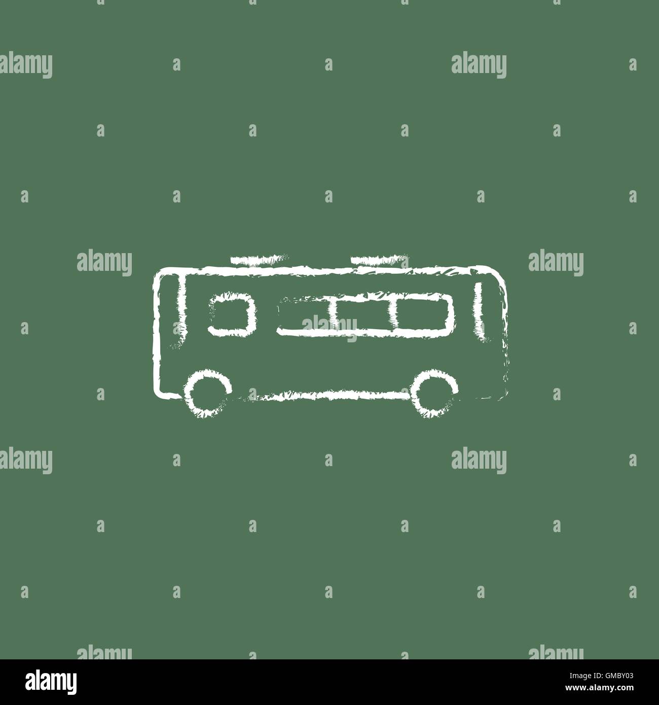 Bus icon drawn in chalk Stock Vector Image & Art - Alamy
