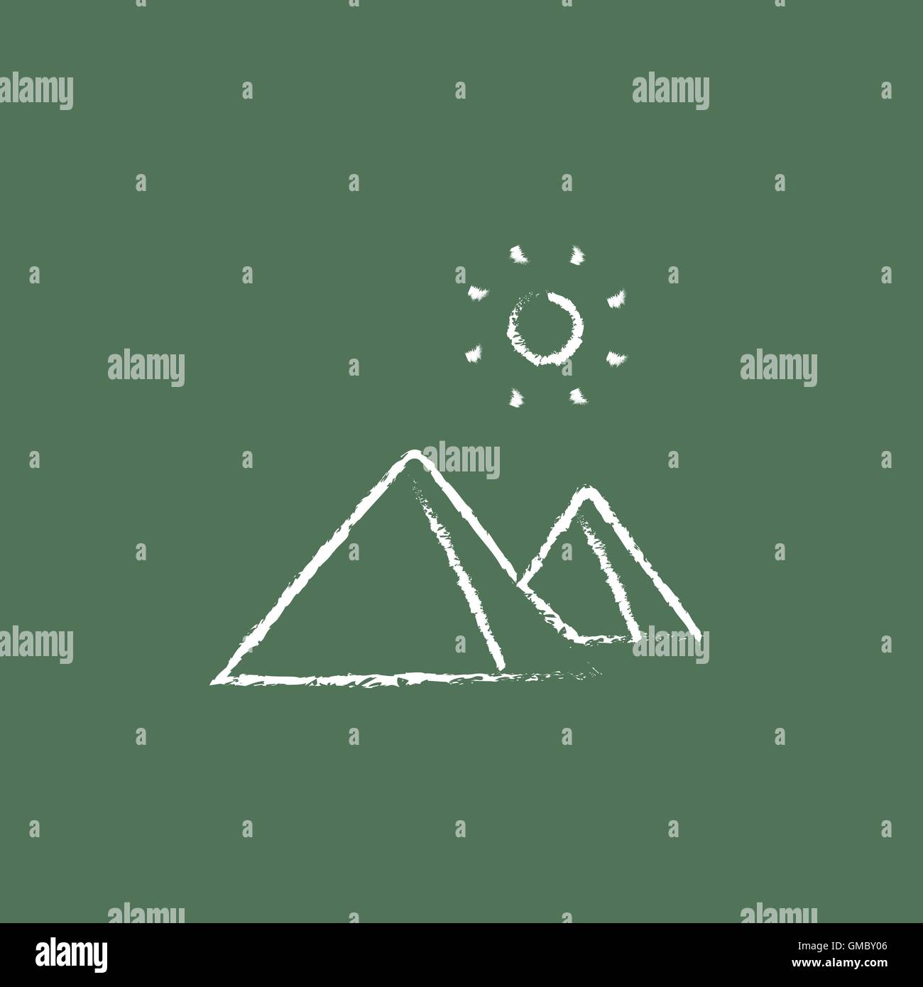 Landscape pyramids giza in Stock Vector Images - Alamy